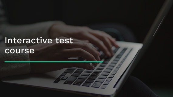 Interactive test course